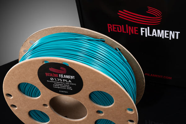 PLA Filament Wasserblau - REDLINE FILAMENT
