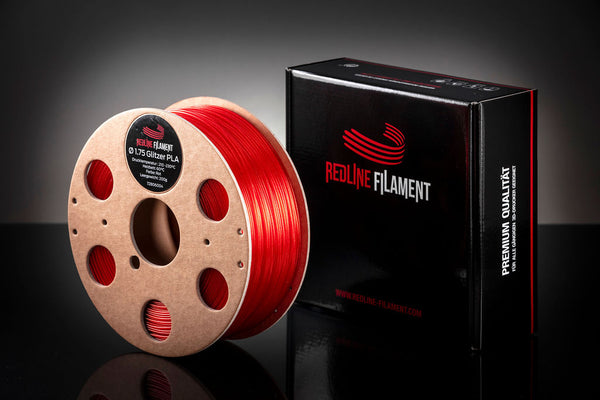 PLA Glitzer Rot - REDLINE FILAMENT
